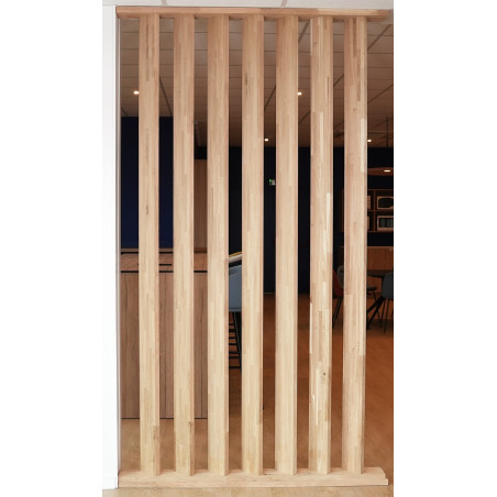 Claustra bois – lames inclinées | Voletshop