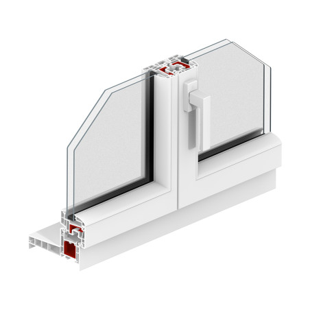 Fenêtre PVC Chêne doré - Optima+ | Voletshop